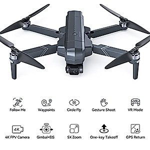 Ruko F11GIM2 Drone with Camera for Adults 4K, 3-Axis Gimbal+EIS, 9800ft Long Range, 84 Min Flight Time, 3 Batteries, GPS Auto Return Home, Follow Me, Waypoint, Point of Interest