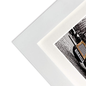 Art Emotion White 16x20 Picture Frame with 11x14 Mat (Handmade Finishing Seamless Surface)| Versatile Wood Frame for Photos, Posters, and Art | Modern Design for Home or Office Decor