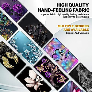 ALILANG for Samsung Galaxy Z Fold 5 5G Wallet Case with Credit Card Holder, Flip Book PU Leather Protective Magnetic Cover for Samsung Z Fold 5 Phone Case-Wings