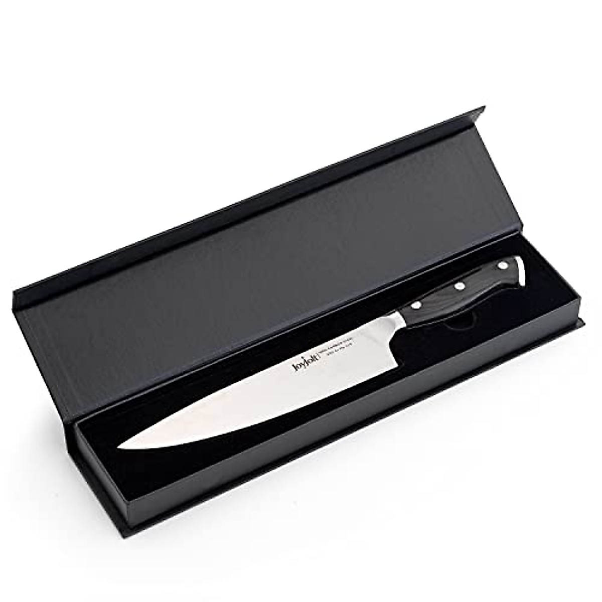 JoyJolt 8” Chef Knife, High Carbon x50 German Steel Kitchen Knife – Magnetic Gift Box.