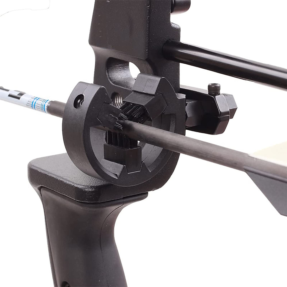 SOPOGER Archery Arrow Rest Capture Whisker Brush Biscuit Arrow Rest for Compound Bow/Recurve Bow Hunting Target Shooting Left and Right Hand (Black)
