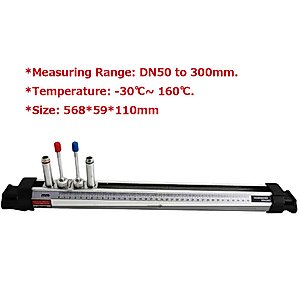 VTSYIQI Liquid Ultrasonic Flow Meter High Temp Mounting Bracket Transducer Sensor HM-HT for Ultrasonic Flow Meters DN50 to 300mm