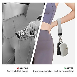 Keychain Wallet Mini Zip Around Wristlet Wallets for Women Detachable Dual Pouch Wristlet Portable Coin Purse Small Wallets