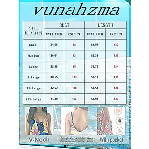 vunahzma Women's Long Dresses Sexy Floor Length V-Neck Adjustable Spaghetti Strap Sleeveless Colorful Sundresses Plus Size with Pockets in The Summer(Blackwhite XL)