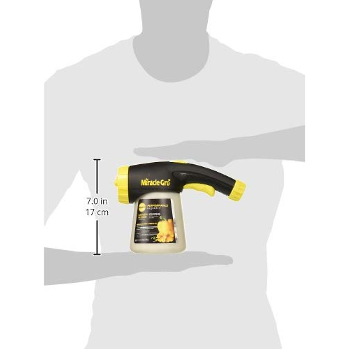 Miracle-Gro Performance Organics Garden Feeder, 12 oz. - Includes First Feeding of Miracle-Gro Performance Organics Plant Nutrition Inside - Feed Vegetables, Flowers and Herbs While Watering