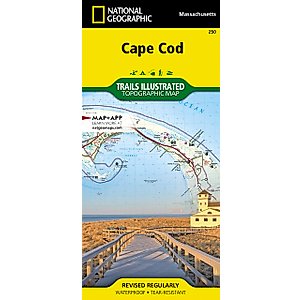 Cape Cod Map (National Geographic Trails Illustrated Map, 250)