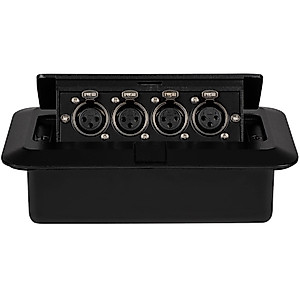 Parts Express Pop Up Stage Box with Four XLR Female Jacks