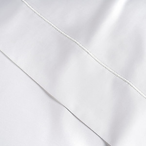 LANE LINEN 100% Egyptian Cotton Bed Sheets - 1000 Thread Count 4-Piece White Full Set Bedding Sateen Weave Luxury Hotel 16" Deep Pocket (Fits Upto 17" Mattress)