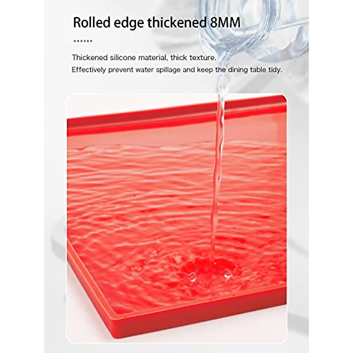 5pcs silicone dehydration mats with edge(5 colorful colors)-12.3” x 10.2 ” Silicone Sheets, nonstick silicone tray liner, Withstands -40°C to 240°C, reusable, suitable for fruit meat vegetable herbs