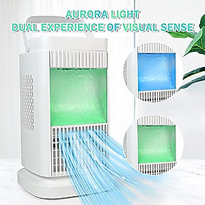 JOYENERGY Air Cooling Fan, Innovative Semiconductor Refrigeration Fan, Portable Air Conditioner Fan with 4 Wind Speeds, Desk Cooling Fan for Home, Travel and Office