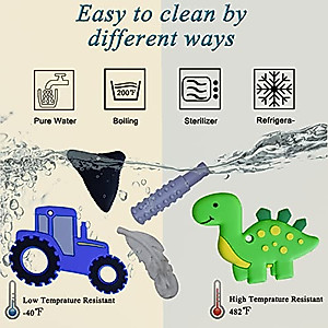 Chew Necklace for Sensory Kids, 5 Pack Chewy Necklaces for Boys and Girls with Autism ADHD SPD and PICA,Fidget Necklaces for Adults, Chewable Silicone Pendants for Reducing Fidget