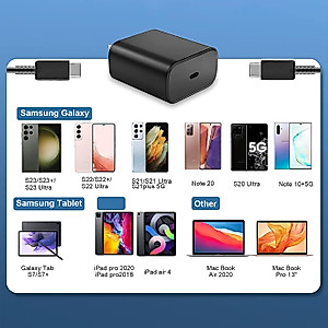 Foyomo 45W Samsung Charger Type C Super Fast Charging 2Pack USB C Android Charger for Samsung Galaxy S23 Ultra/S23/S23+/S22/S22 Ultra/+/S20/S21, i Phone 15 Charger, Galaxy Tab S7/S8,PD3.0,PPS,QC 4.0