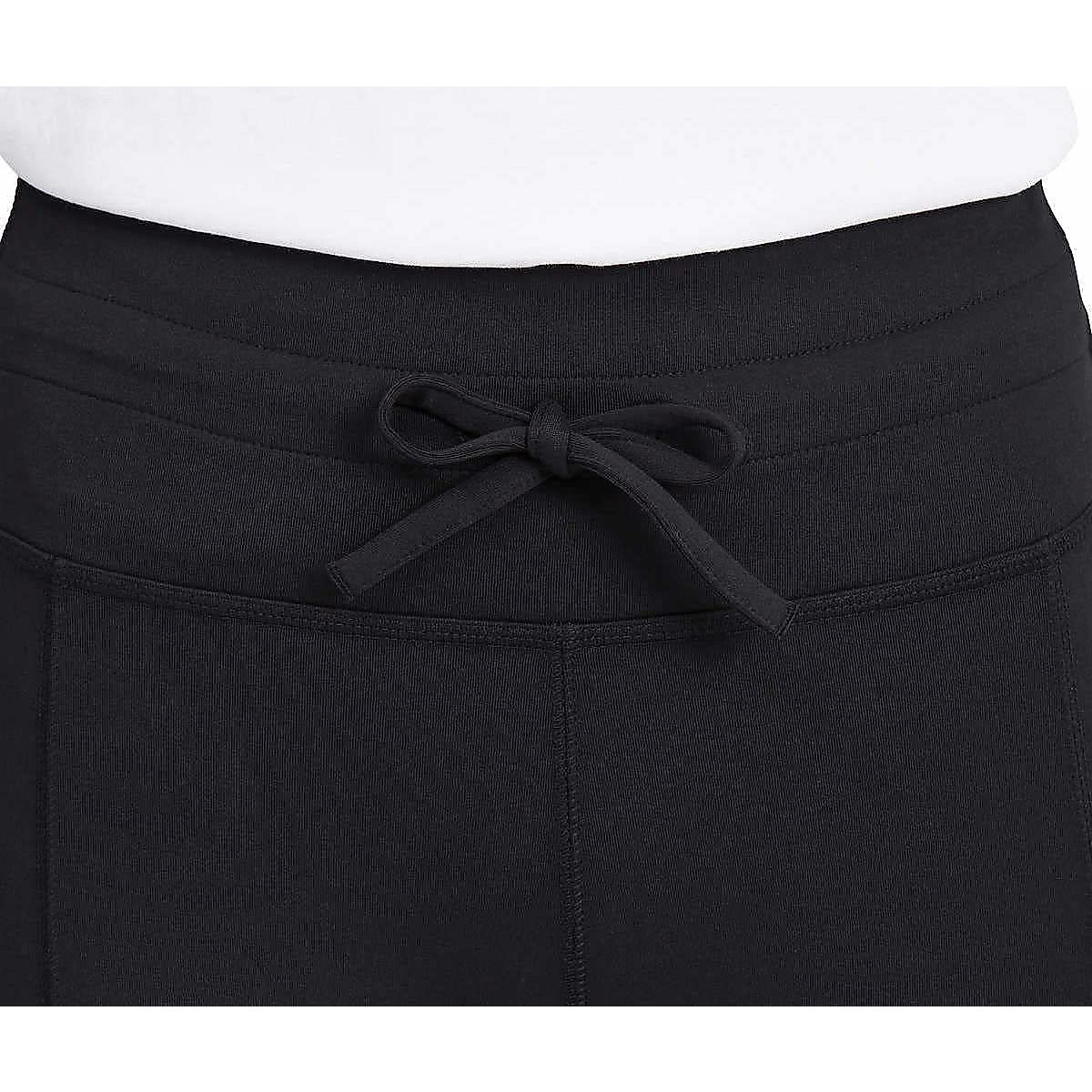 PUMA Womens Midweight Drawstring Jogger Leggings with Side Pocket (Small, Black)