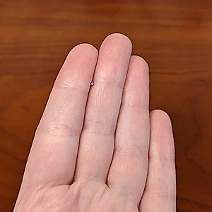 Body Candy Stainless Steel 1.57mm Pink Accent Micro L Shape Nose Stud Ring 20 Gauge