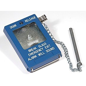 Emergency Alarm Switch, Key-To-Reset, Blue
