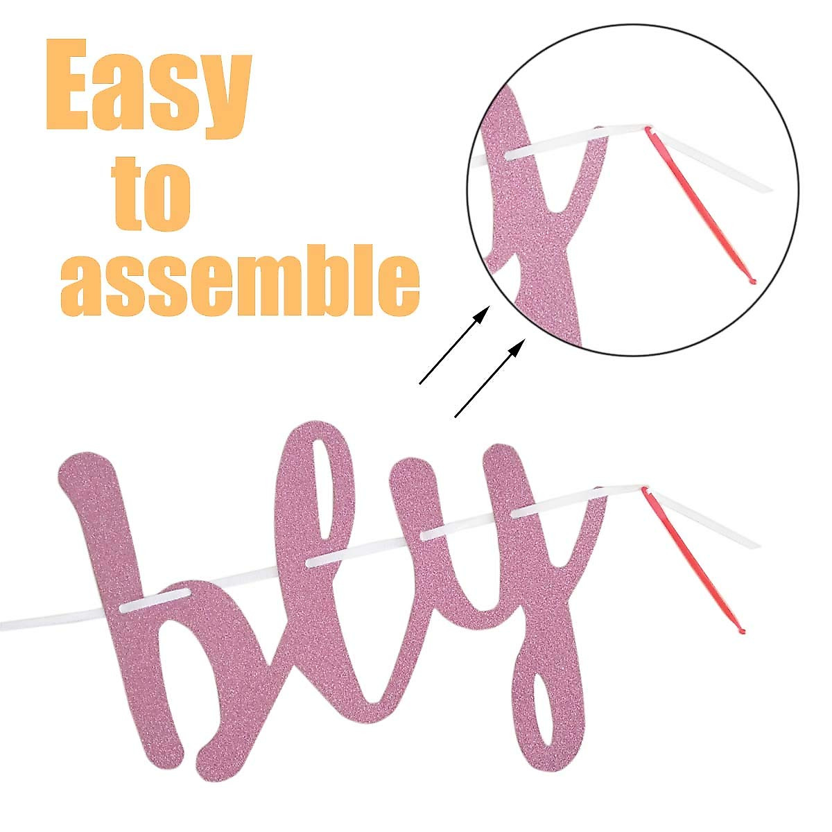 Bachelorette Party Decorations Glitter Rose Gold Pop The Bubbly She is Getting A Hubby Banner Bridal Shower Engagement Wedding Girls Night Out Hen Party Supplies Rose Golden Photo Props