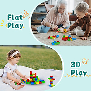 Btolin 48pcs Tetra Tower Balance Stacking Attack Block Game, Tetris Swing Terra Tower, Family Board Games for Kids & Adults, Team Building Parties Travel Toy