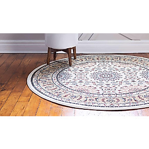 Unique Loom Narenj Collection Classic Traditional Repeating Pattern Green Area Rug (5' 0 x 8' 0)