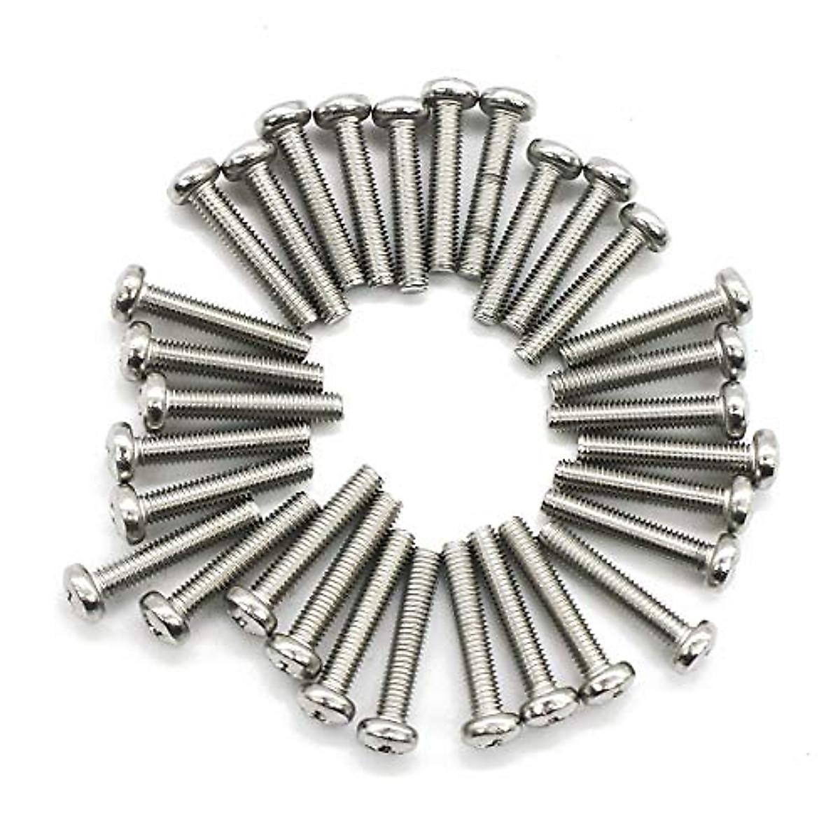 (100 pc) M4-0.7x16 mm Pan Head Phillips Machine Screws,18-8 Stainless Steel by Fullerkreg