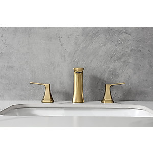 Galim Widespread Bathroom Faucet, Single Hole Sink Faucets for Bath & Kitchen, Double Handle Water Faucet, Brass Cartridge, Modern Top Mounted Design, Suitable for Hot and Cold Water, Charcoal Gray