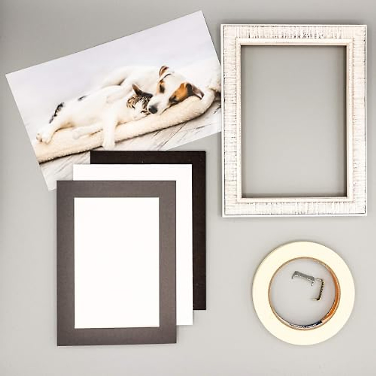 22x28 Mat for 16x20 Photo - Precut Charcoal Picture Matboard for Frames Measuring 22 x 28 Inches - Bevel Cut Matte to Display Art 16 x 20 Inches - Acid Free ONE MAT with Backing Board & Clear Bag