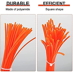 Eyoloty WA0050 Replacement Line Flex-A-Line 80-Pack Replacement Line Compatible with Worx 13" WG430 Electric Leaf Mulcher