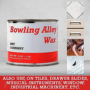 Bowling Alley Wax, Clear Paste Wax, 16 oz. Can