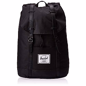Herschel Retreat Backpack, Black/Black, Classic 19.5L