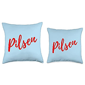 Pilsen Chicago IL Fans Throw Pillow, 16x16, Multicolor