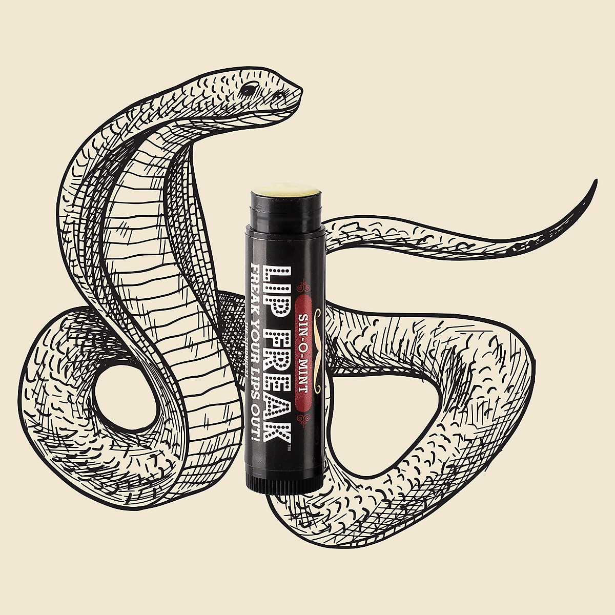 Doctor Lip Bang's BUZZING Lip Balm | Lip Freak | 100% All Natural | Cruelty Free | Flavoured Lip Freak (Sin-O-Mint)