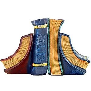 Bellaa 23354 Decorative Bookends Book Book Stopper Bookshelves Bookrack End Library Shelves Non Skid Bookshelf 6 inch