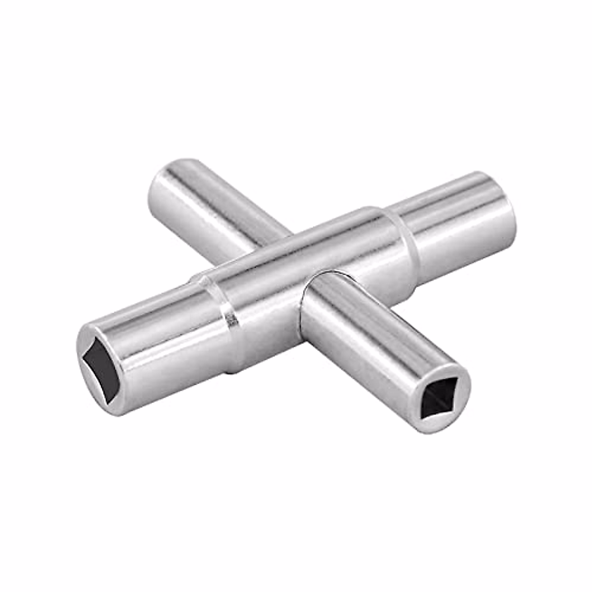 BearHut 4 Way Sillcock Key Wrench, 1/4", 9/32", 5/16", 11/32" Water Utility Key for Faucet, Spigots and Most Valves, 1 Pack