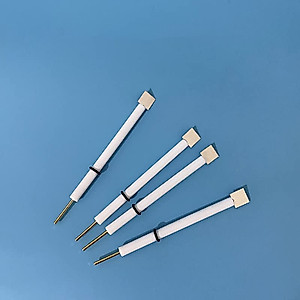 KIESEV 1 Pcs Platinum Sheet Electrode, 99.99% Purity 10x10x0.1mm Pt Plate Electrode Platinum Foil Electrode with PTFE Body High Purity Laboratory Platinum Working/Auxiliary Electrode(10 * 10 * 0.1mm)