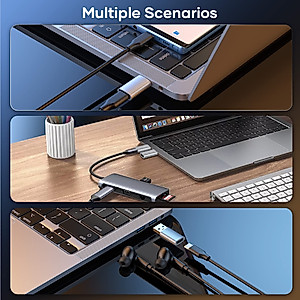 Zestiq USB C to USB Adapter (4 Pack), USB C Female to USB Male 3.0, USB Type C Adapter Compatible with iPhone 15/14/13/12, iPad Pro/Mini/air, Samsung Galaxy S21 S22 Plus/Ultra, MacBook/Laptop/Desktop