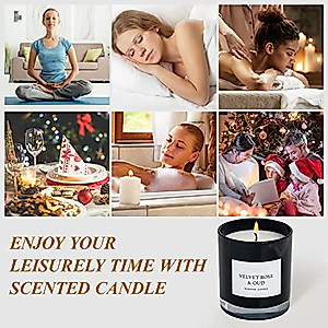 JINZAIYUAN Velvet Rose Oud Candles for Home Scented, 8.8oz Large Scented Candles for Women & Man, Natural Soy Wax Jar Candle Gifts for Birthday Christmas, 45H Long Burning Candle