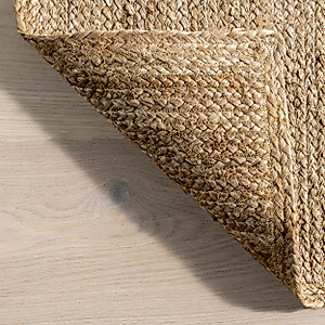 Rugs USA x Lauren Liess Alder Jute Area Rug, 4x6, Natural