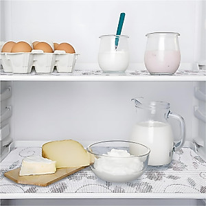 RAY STAR Shelf Liner, Non-Adhesive Refrigerator Liners for Shelves 12*120 inch, Vinyl Shelf Drawer Liner Non-Slip Bathroom Cabinet Liner for Kitchen/Storage/Desks (Floral)