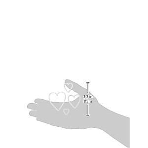 Sizzix Thinlits Die Set 25PK Stacked Tiles Hearts by Tim Holtz, 665858, Multicolor