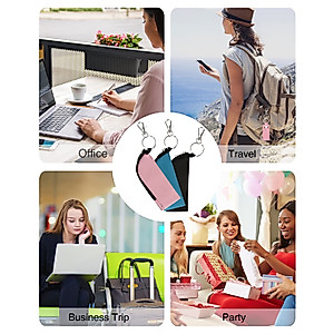 Meiiy Chapstick Holder Lip Balm/Gloss Sleeve Pouch Portable Lipstick Bag With Hook Gift for Women (3pcs)