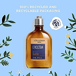 L'Occitane Shower Gel: Subtle Lavender Scent, Notes of Pepper and Nutmeg, Gently Cleanse Hair & Body