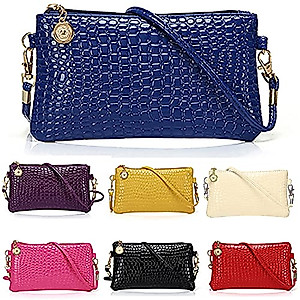 Faux Leather Clutch Wallet Purses Small Envelope Crossbody Bags for Women Shoulder Bag Handbags Phone Bag, Birthday Gifts Rose Red
