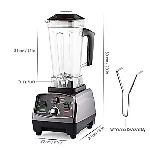 Blender Professional Countertop Blender, 2200W High Speed Smoothie Blender for Shakes and Smoothies, commercial blender with Timer, 68OZ BPA-Free Tritan Jar, Smoothie Maker BATEERUN