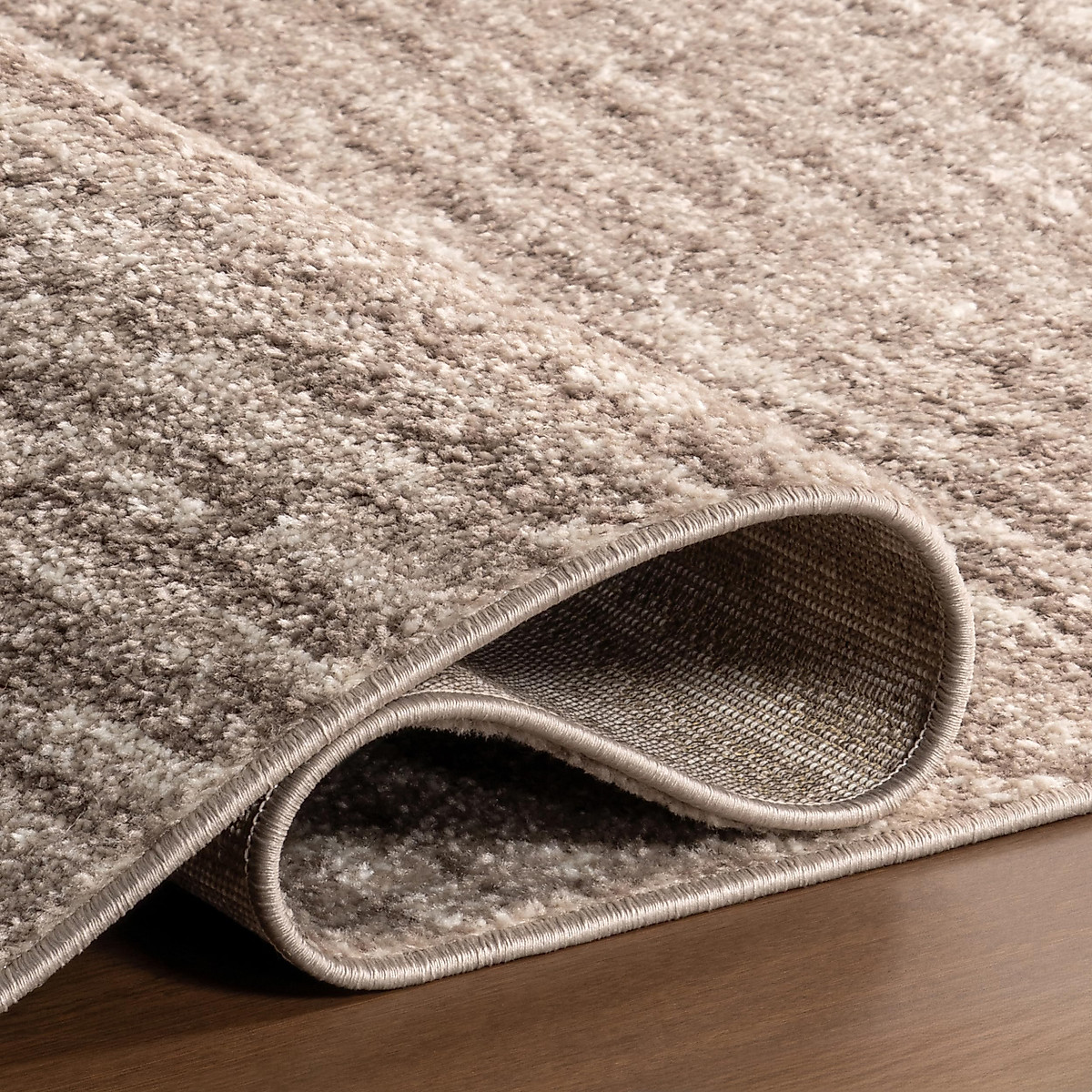 nuLOOM 4' x 6' Performance Indoor Area Rug, Non-Shed, Power Loomed High-Traffic Area Rug for Living Room, Bedroom, Home, Sherill Beige