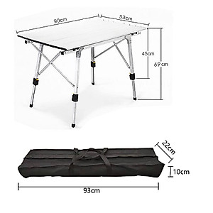 DOUBAO Outdoor Camping Table Portable Telescopic Folding Table Picnic Multipurpose Foldable Ultralight Camp Table