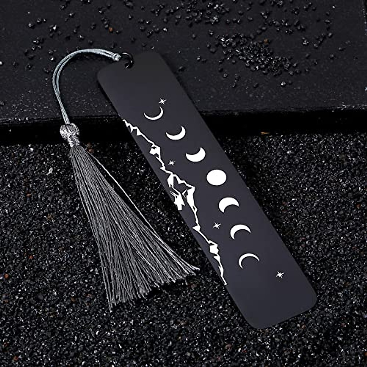 Inspirational Bookmarks for Women Men Book Lovers Friends Birthday Christmas Stocking Stuffers Valentines Day Gifts for Women Unique Graduation Teacher Appreciation Retirement Gifts Moon Mountain