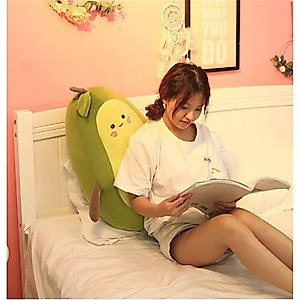 OUKEYI 18 Inch Snuggly Stuffed Avocado Fruit Soft Plush Toy Hugging Pillow Gifts for Kids, Girl, Boy, and FriendsBest Gift for Kids Christmas