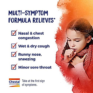 Boiron Chestal Children's Cold and Cough Syrup for Nasal and Chest Congestion, Runny Nose, and Sore Throat Relief - 6.7 Fl oz