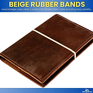 1InTheOffice Rubber Bands #64, Thick Rubber Bands, Heavy Duty Rubber Bands, Beige, Size 64, 380Pack