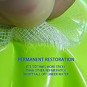 Birllaid 60Pcs Pool Repair Patches kit for Air Mattress, Repair Tearing Inflatables,Bounce House,Tent, Waterproof,Strong Adhesion,Heavy Duty