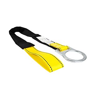 Guardian Fall Protection 10715 4-Foot Loop and D-Ring End Concrete Anchor Strap with Protective Sheathing